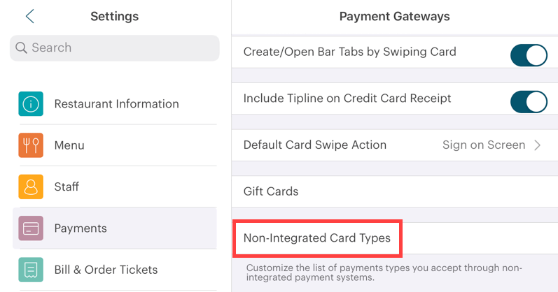 How to Use Non-Integrated Payment Types