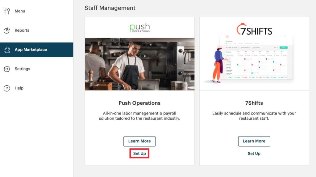 How to Enable Push Operations in TouchBistro