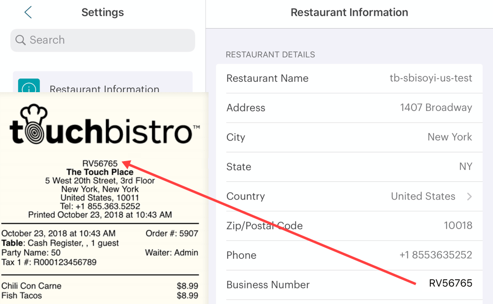Which TouchBistro Settings Can Diners See?