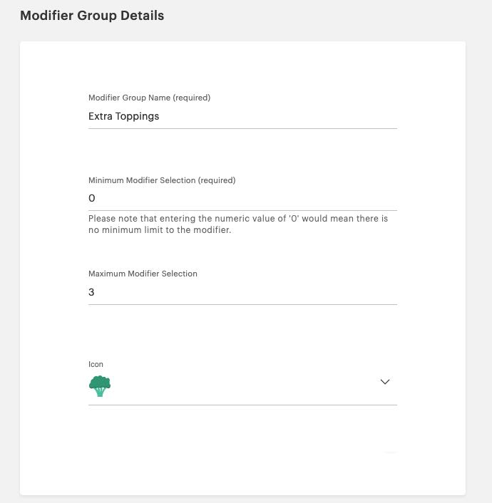 How to Use Modifier Groups in Cloud Menu