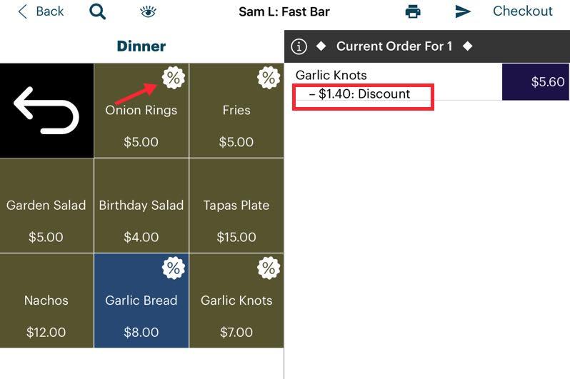 Menu Management: Promotional Pricing