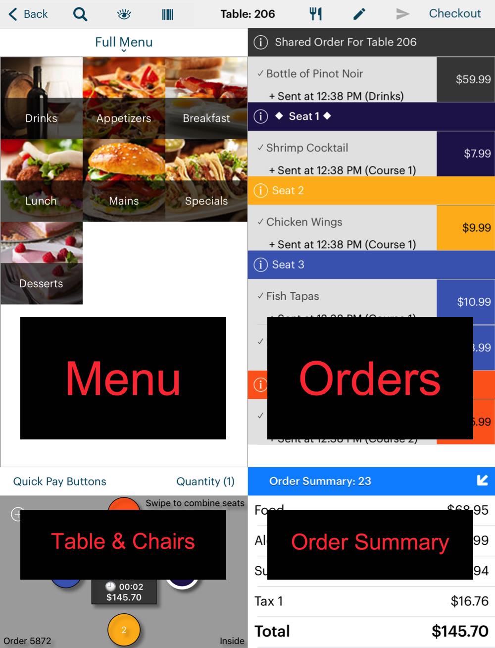 How Do I Take Orders for a Table?