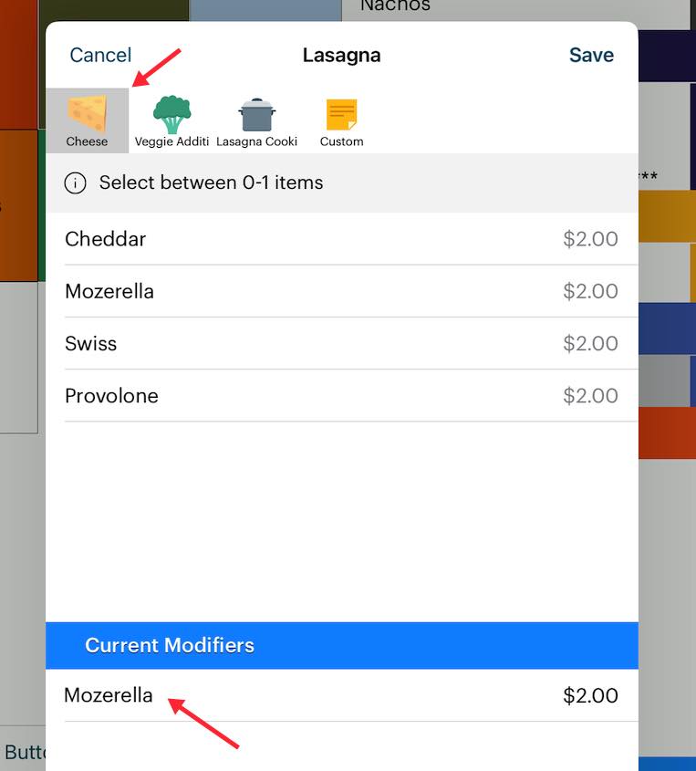 How Do I Modify an Ordered Menu Item?