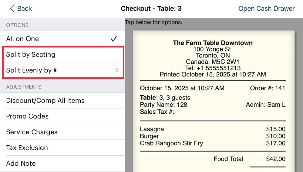 How Do I Checkout Diners?