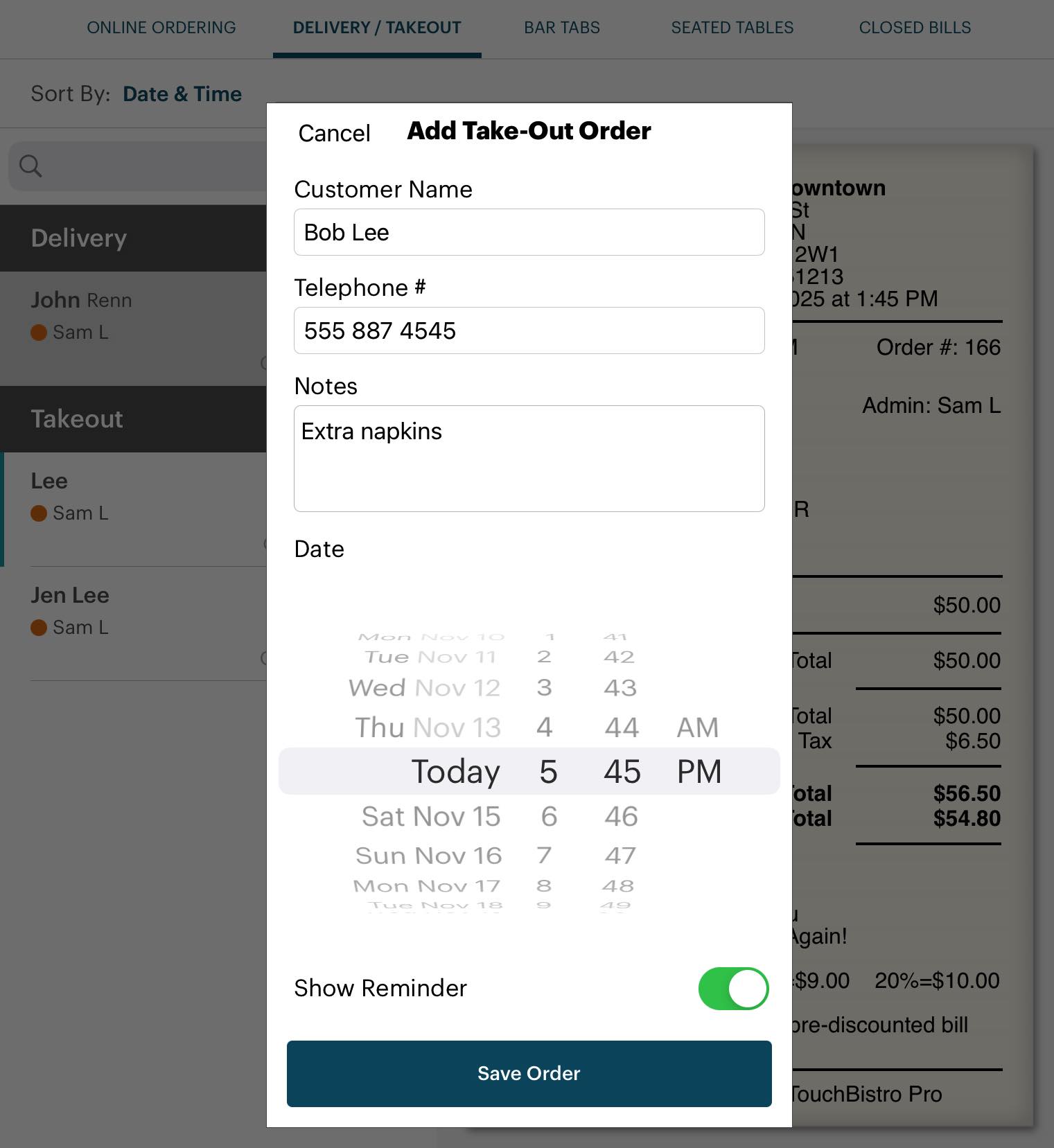 How Do I Create Takeout Orders?