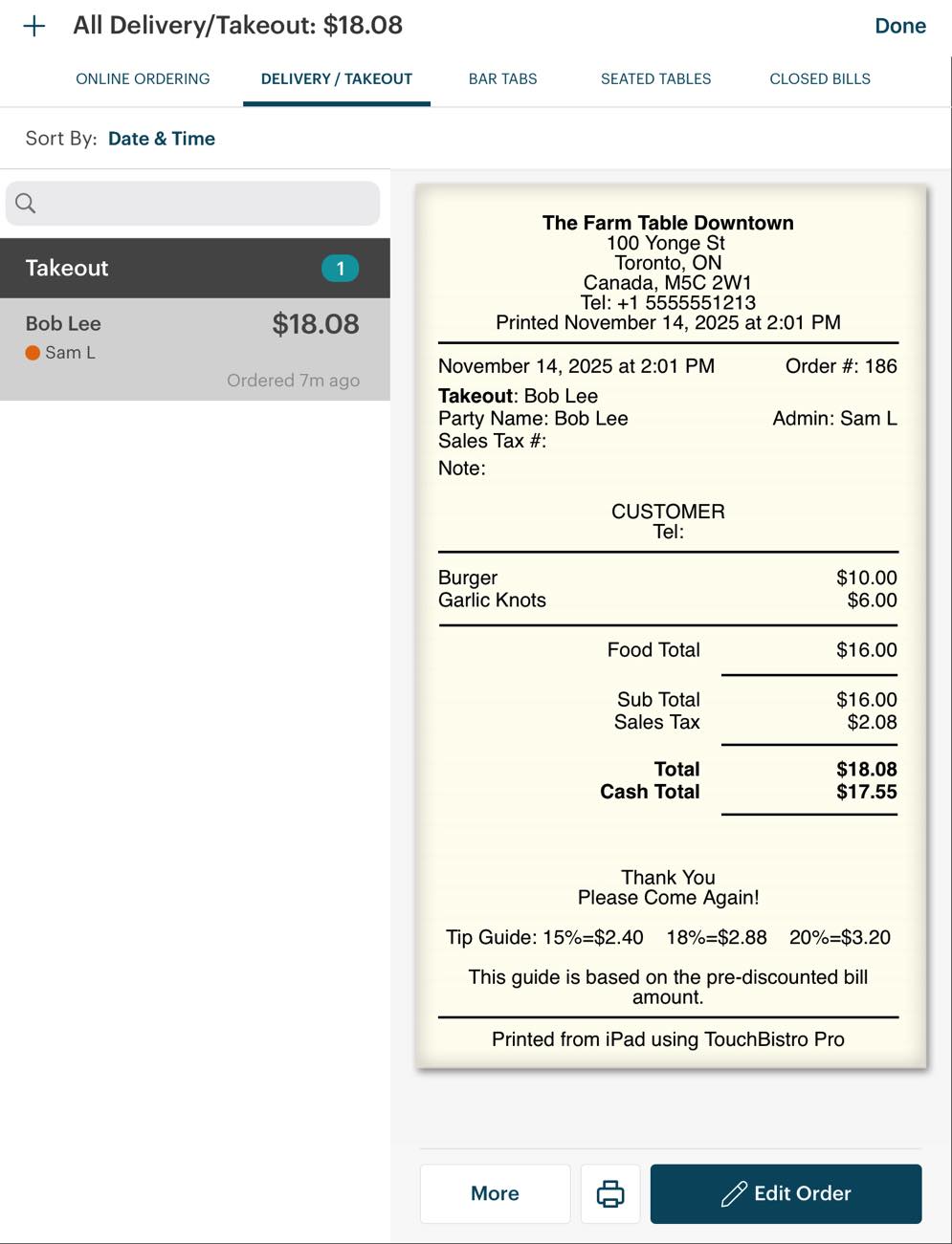 How Do I Create Takeout Orders?