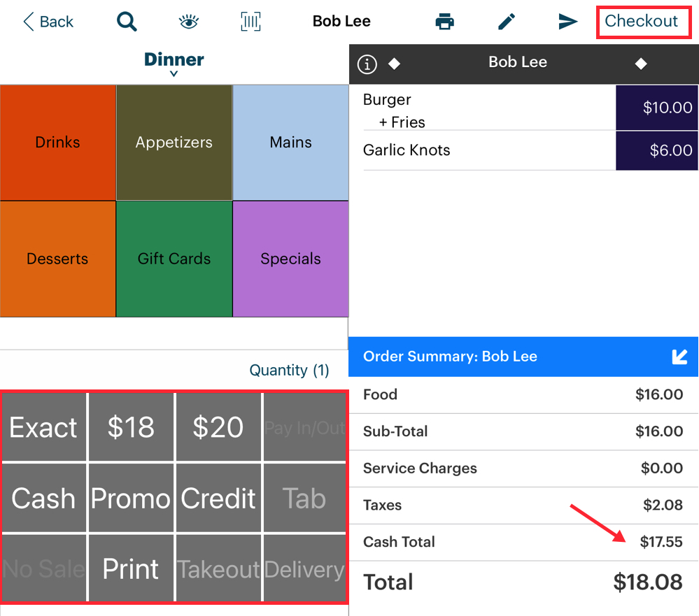 How Do I Take Bar Tab Orders?