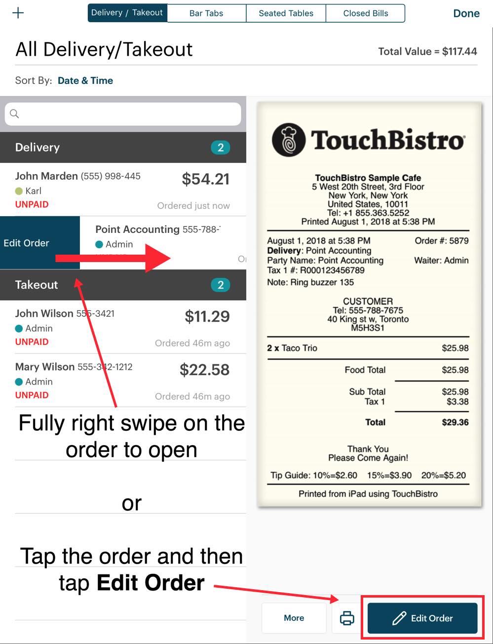 How Do I Take Delivery Orders?