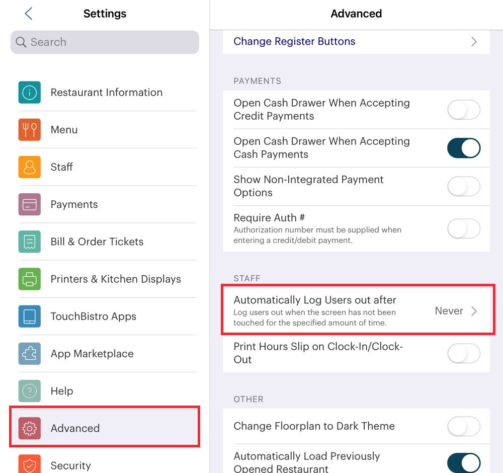 Setting Up the TouchBistro - Payrix Link/2500