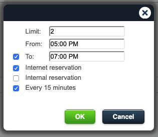 How to Set Up Reservation Intervals and Schedules