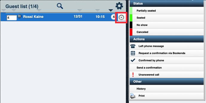 How Do I Use the Guest List Options in TouchBistro Reservations App?