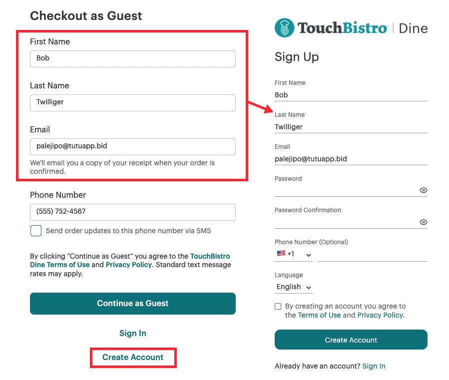 How to Create and Manage a Diner Account Via Online Ordering