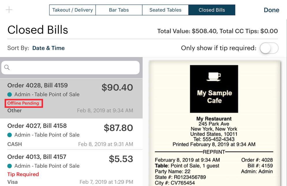 How Do I Take an Offline Payment with TouchBistro Payments Using the ...