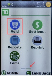 How Do I Do a Void with the TD Desk/5000 and TD Move/5000 Semi-Integrated?