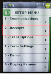 How to Set Up a TD Move/5000 for iPay@Table