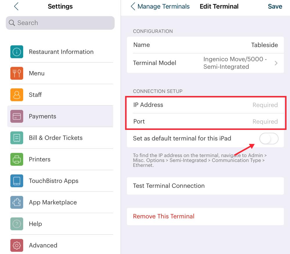 How to Set Up a TD Move/5000 in Semi-Integrated Mode