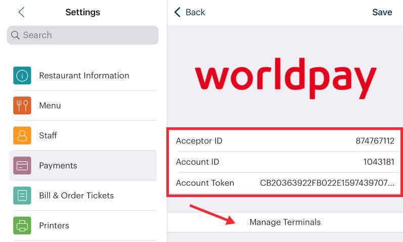 Setting Up the Worldpay Link/2500